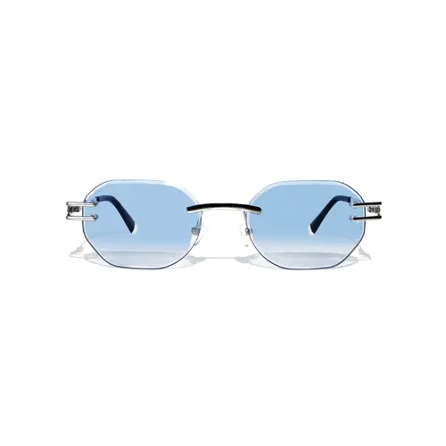 COSSINO Emil 54mm Rimless Sunglasses - Blue
