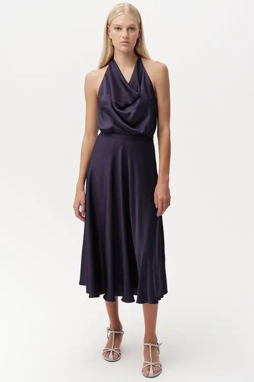 EXQUISE Calais Skater Midi Skirt