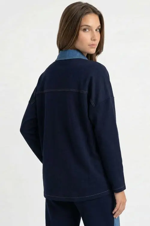 EXQUISE Makena Long Sleeve Pocket Knit Jacket