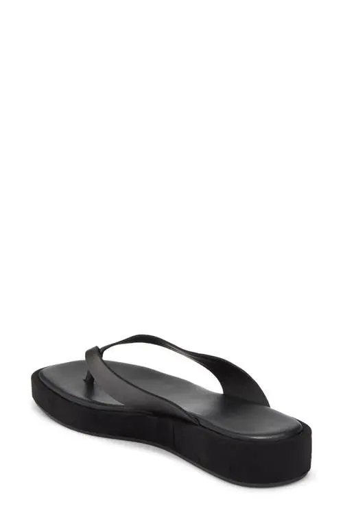 TONY BIANCO Kyra Platform Wedge Flip Flop - Black Como