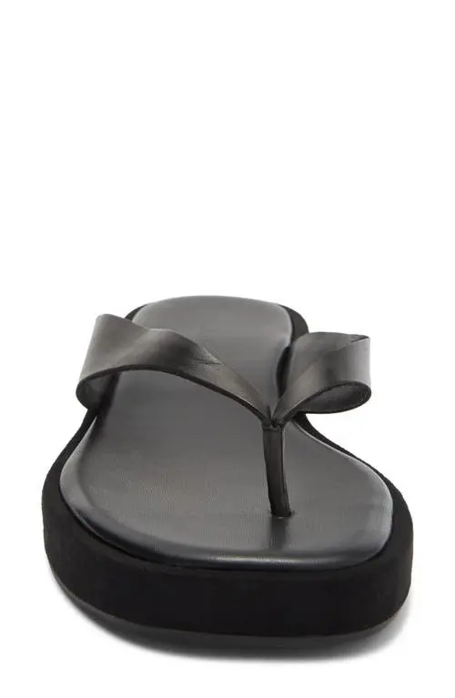 TONY BIANCO Kyra Platform Wedge Flip Flop - Black Como