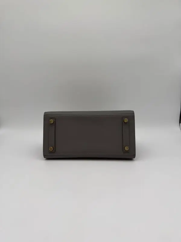 Hermès Birkin 25cm Sellier Gris Meyer Madame Leather Gold Hardware - Grey