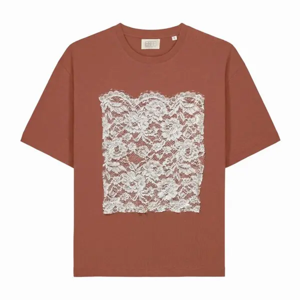 EFFEI Lumière Lace Tee - Orange