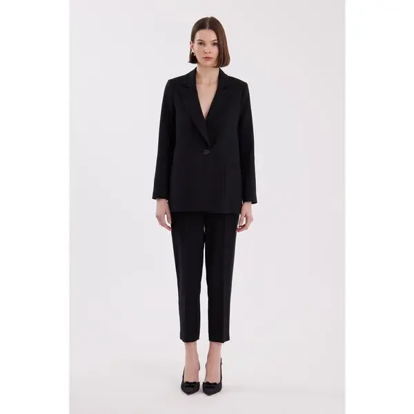 GIZIA Jacket And Carrot-leg Pants Set