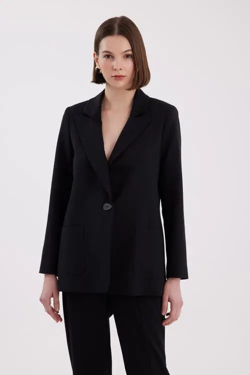 GIZIA Jacket And Carrot-leg Pants Set