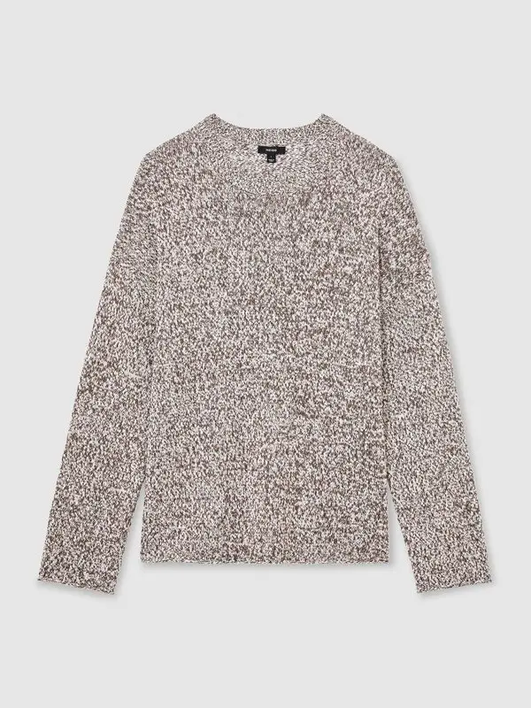 REISS Norwood Cotton-blend Marled Relaxed Jumper