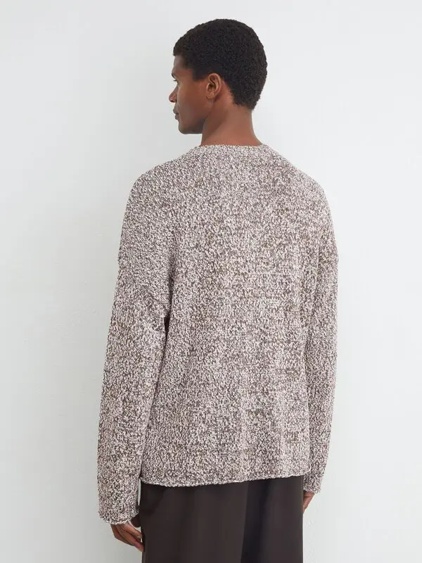 REISS Norwood Cotton-blend Marled Relaxed Jumper