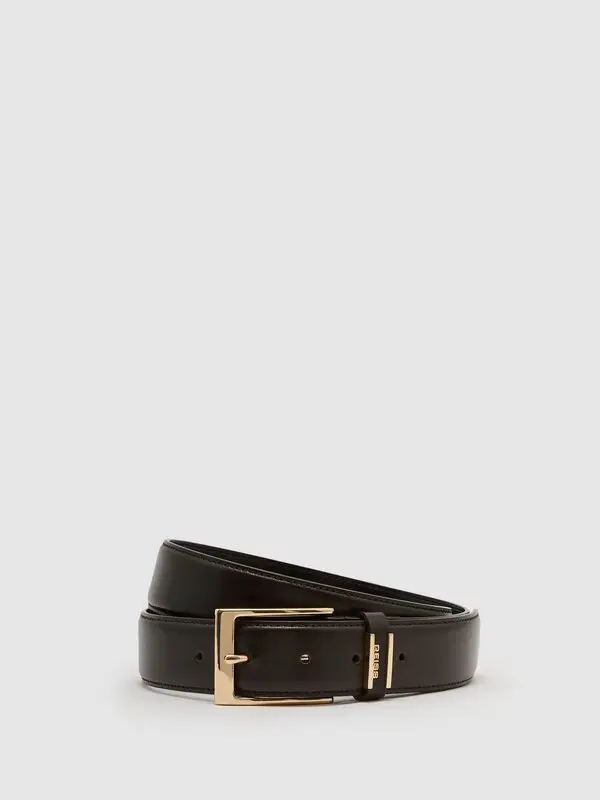 REISS Finch Belt - Dark Brown