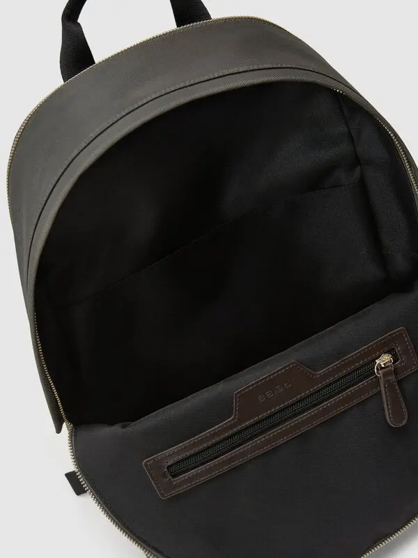 REISS Allen Woven Zipped Backpack