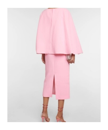 EMILIA WICKSTEAD Midi Dress With Flared Sleeves
