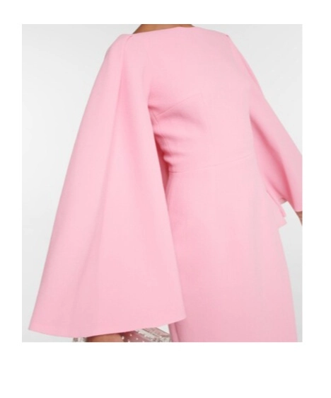 EMILIA WICKSTEAD Midi Dress With Flared Sleeves