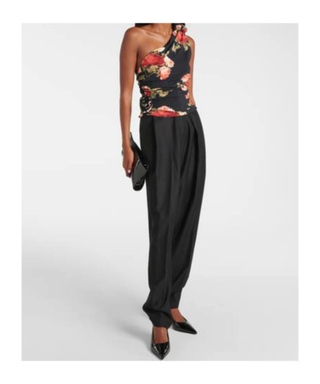 Magda Butrym Floral Ruched One-shoulder Top