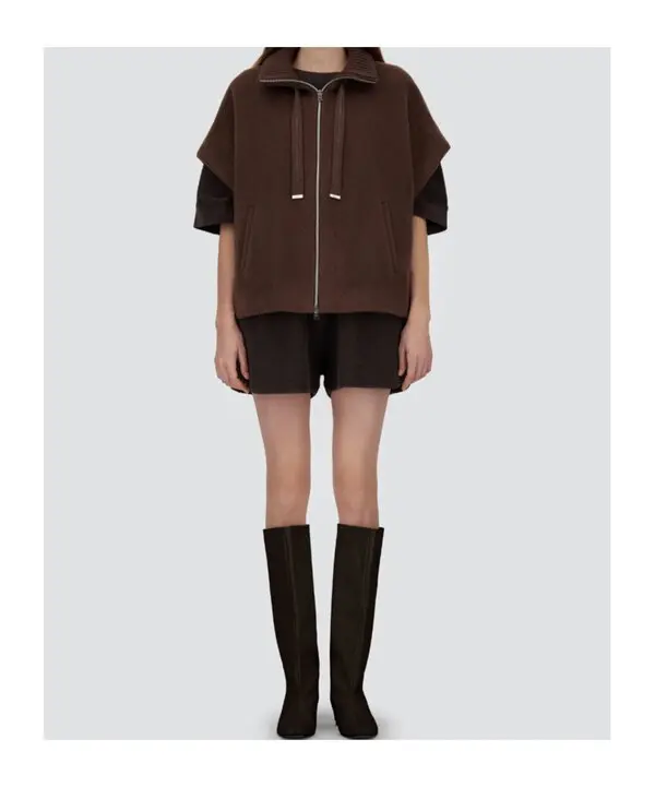 Herno Resort Jacket In Beaver-effect Wool And Alpaca Blend