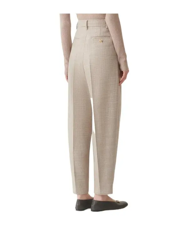 Fabiana Filippi Tapered Pleated Pants With Belt Loops