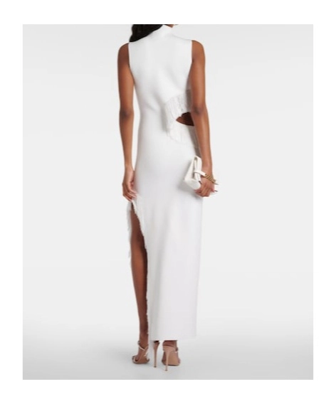 Galvan Nova Beaded Compact Knit Gown