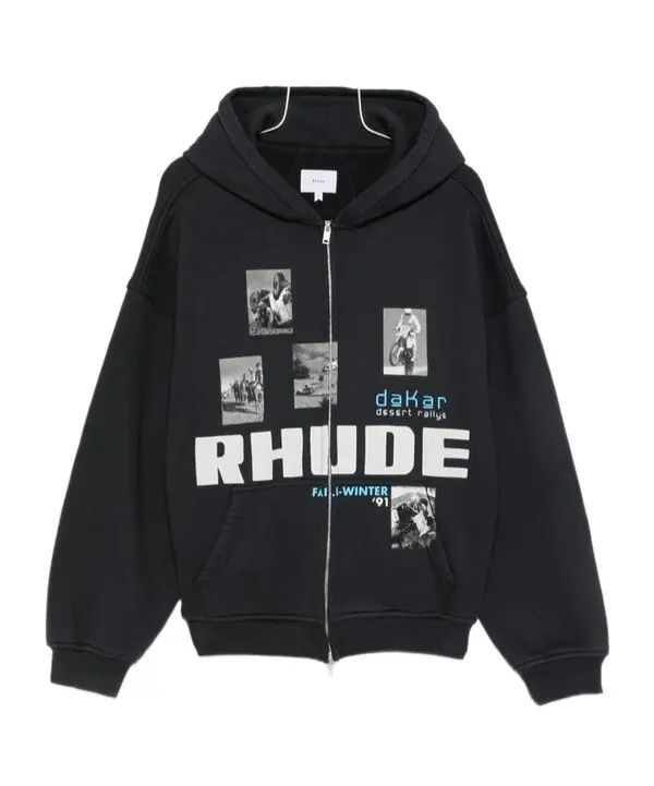 Rhude Long-sleeved Hooded Sweatshirt