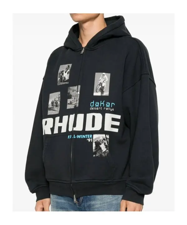 Rhude Long-sleeved Hooded Sweatshirt