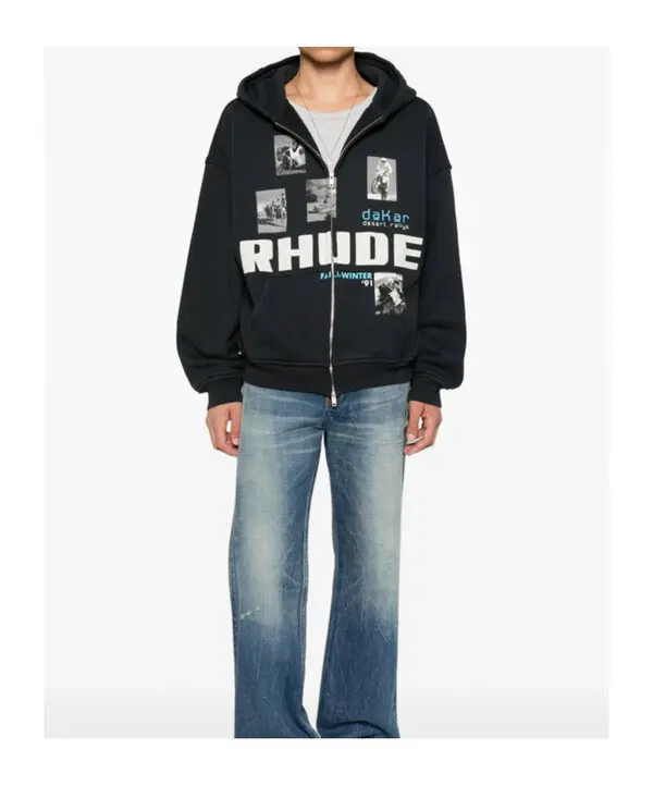 Rhude Long-sleeved Hooded Sweatshirt