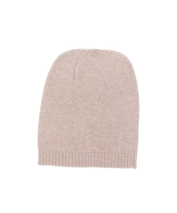 Fabiana Filippi Ribbed Trim Beanie Hat - Brown
