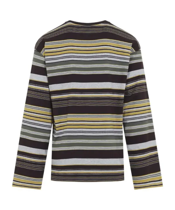 Dries Van Noten Striped Long Sleeved T-shirt - Black