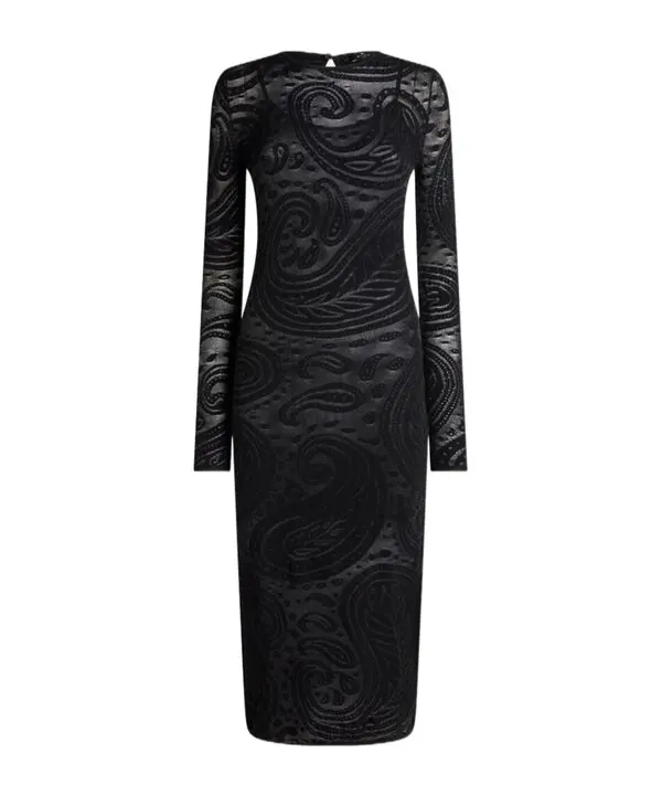 Etro Long Sleeve Printed Dress