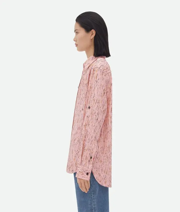 Bottega Veneta Textured Striped Shirt