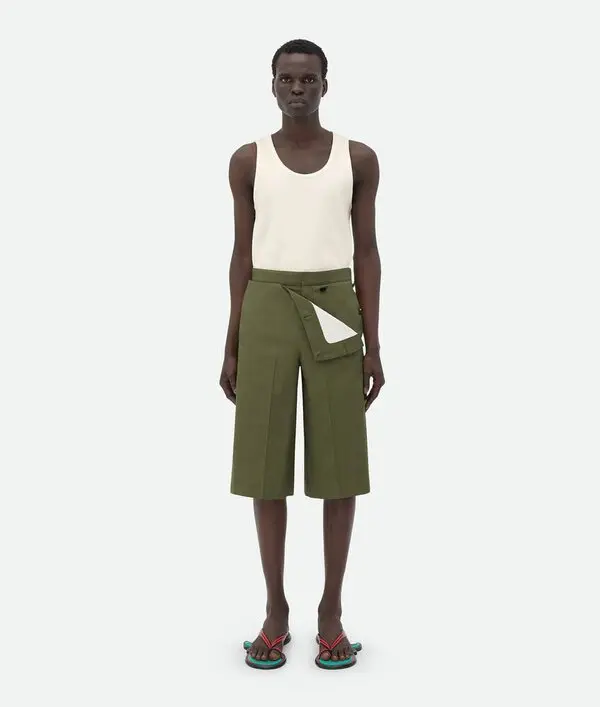 Bottega Veneta Compact Cotton Shorts