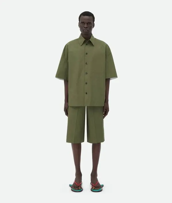 Bottega Veneta Compact Cotton Shorts