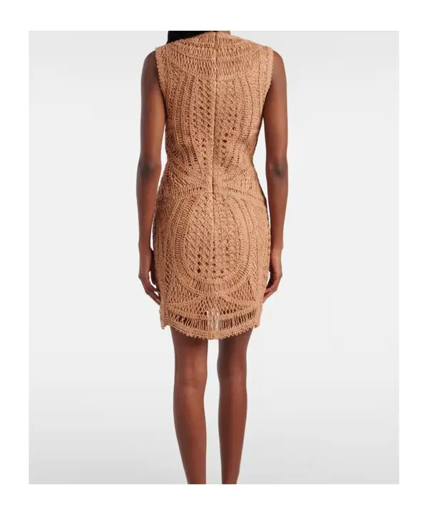 Simkhai Round Neck Sleeveless Crochet Dress