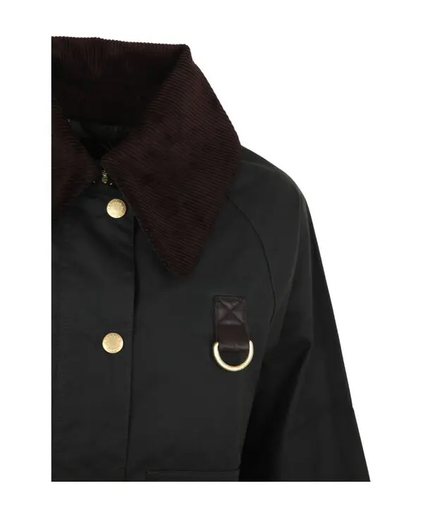 Barbour Logo Embroidered Long-sleeved Jacket