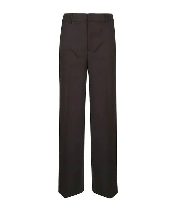 PT TORINO Welt-pockets Wool Trousers - Black