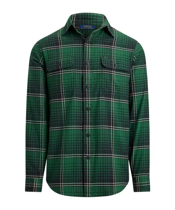 Polo Ralph Lauren Brushed Twill Plaid-pattern Shirt