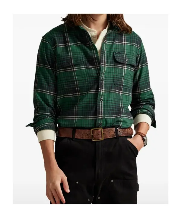 Polo Ralph Lauren Brushed Twill Plaid-pattern Shirt