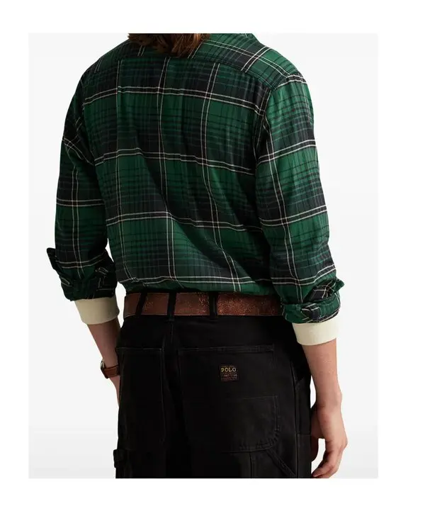 Polo Ralph Lauren Brushed Twill Plaid-pattern Shirt