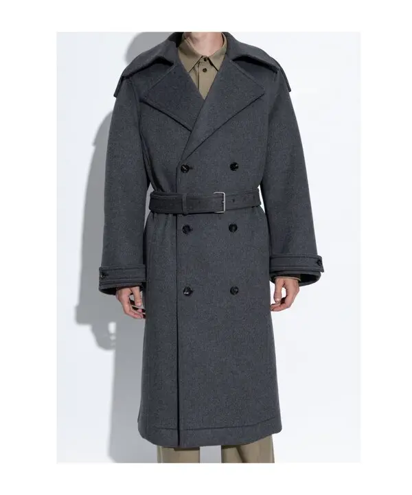Bottega Veneta Belted Double Breasted Coat