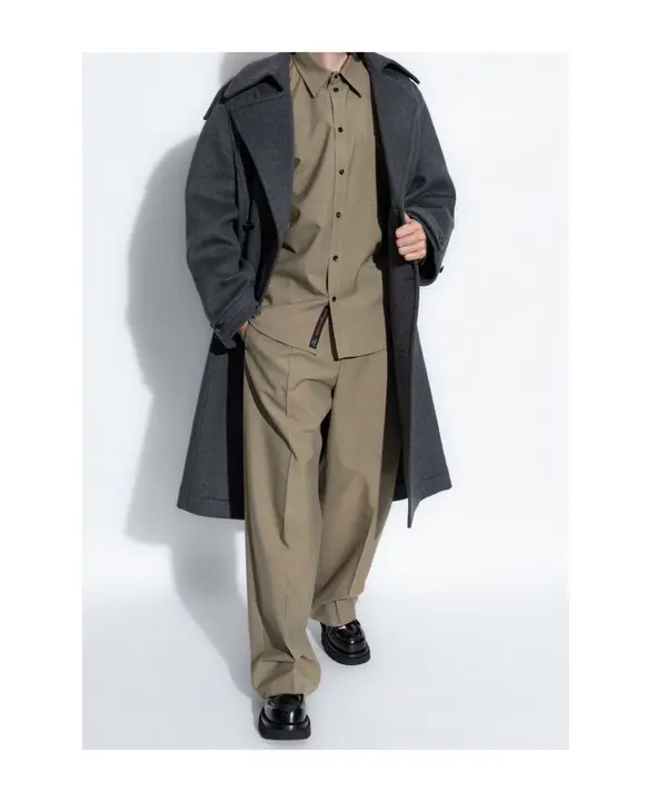 Bottega Veneta Belted Double Breasted Coat
