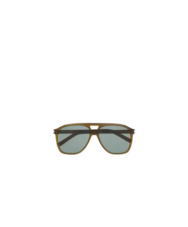 Saint Laurent Aviator Sunglasses - Translucent Khaki