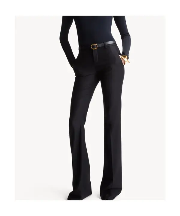 Saint Laurent Flared Pants In Cashmere