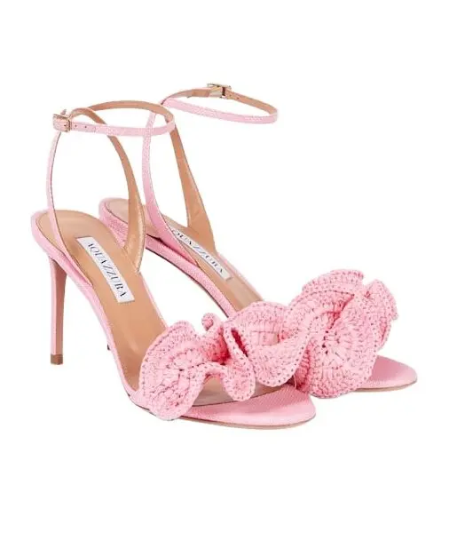 AQUAZZURA Raffia Sandals