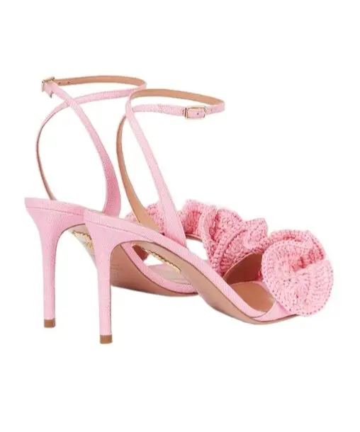 AQUAZZURA Raffia Sandals