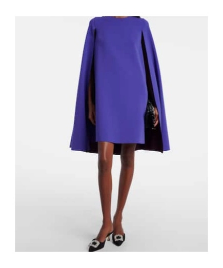 ROKSANDA Twiggy Caped Crêpe Cocktail Dress