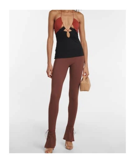 NENSI DOJAKA Cutout Halterneck Top