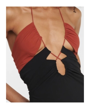 NENSI DOJAKA Cutout Halterneck Top