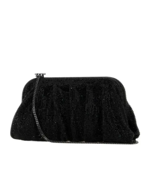 Benedetta Bruzziches Venus Mesh Clutch Bag - Black