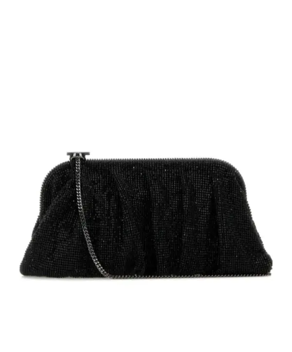 Benedetta Bruzziches Venus Mesh Clutch Bag - Black