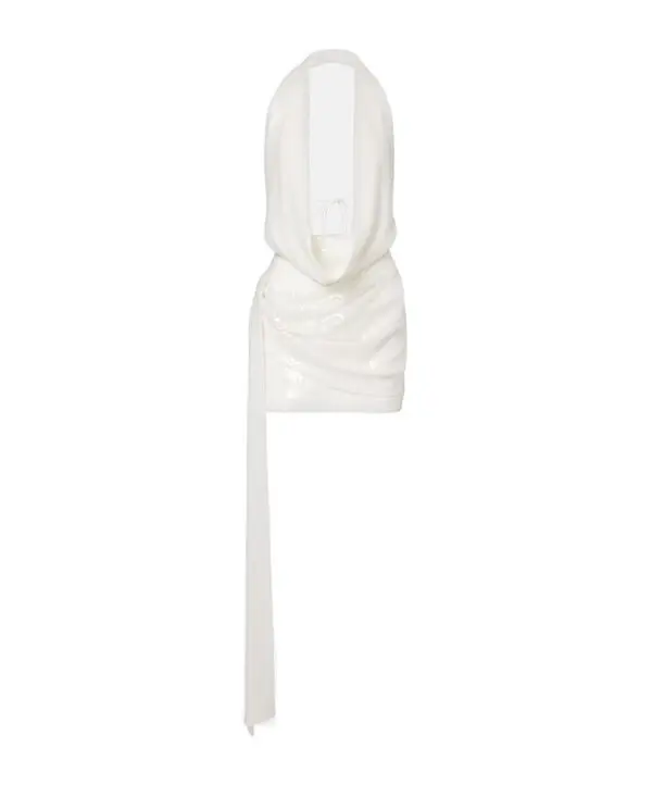 Alex Perry Bridal Sequined Open-back Minidress