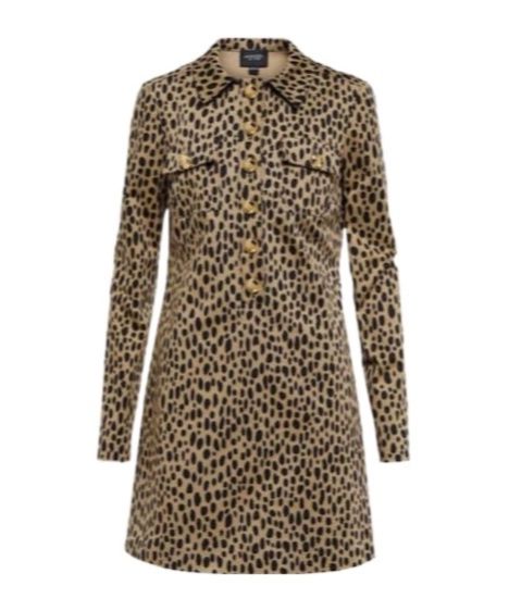 Giambattista Valli Animal-print Denim Minidress - Brown