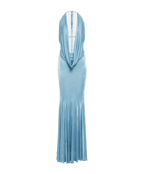 Blumarine Open-back Satin Gown