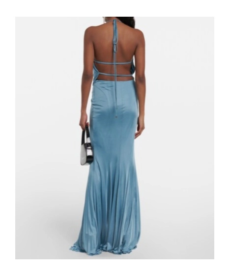 Blumarine Open-back Satin Gown