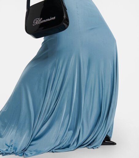 Blumarine Open-back Satin Gown